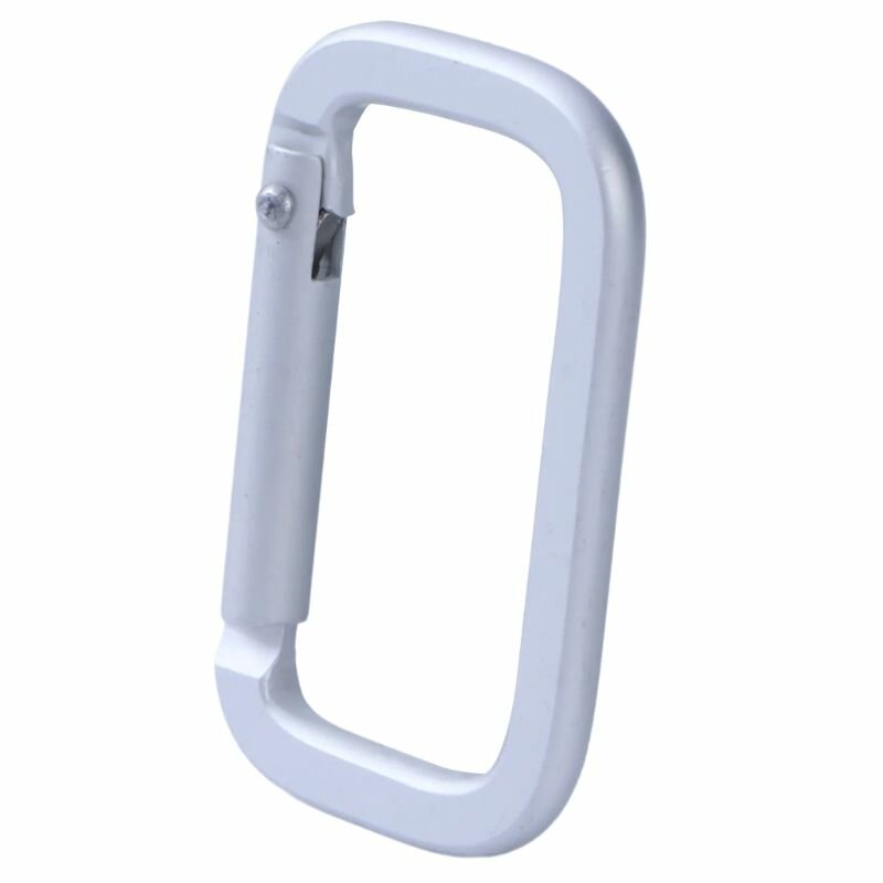 10 шт, прямоугольная направляющая пряжка № 5-матово-белая