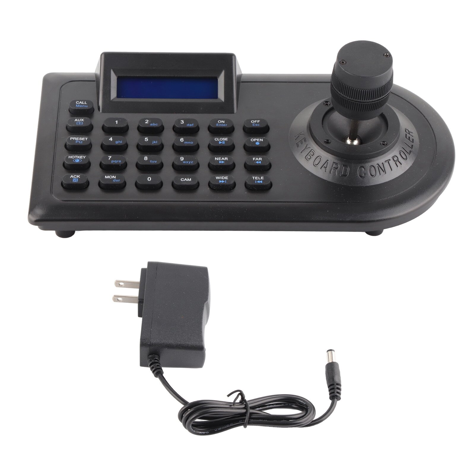 Контроллер 3D PTZ-камеры с высокой совместимостью, ЖК-дисплеем и джойстиком для систем видеонаблюдения, напряжение 100–240 В (США).