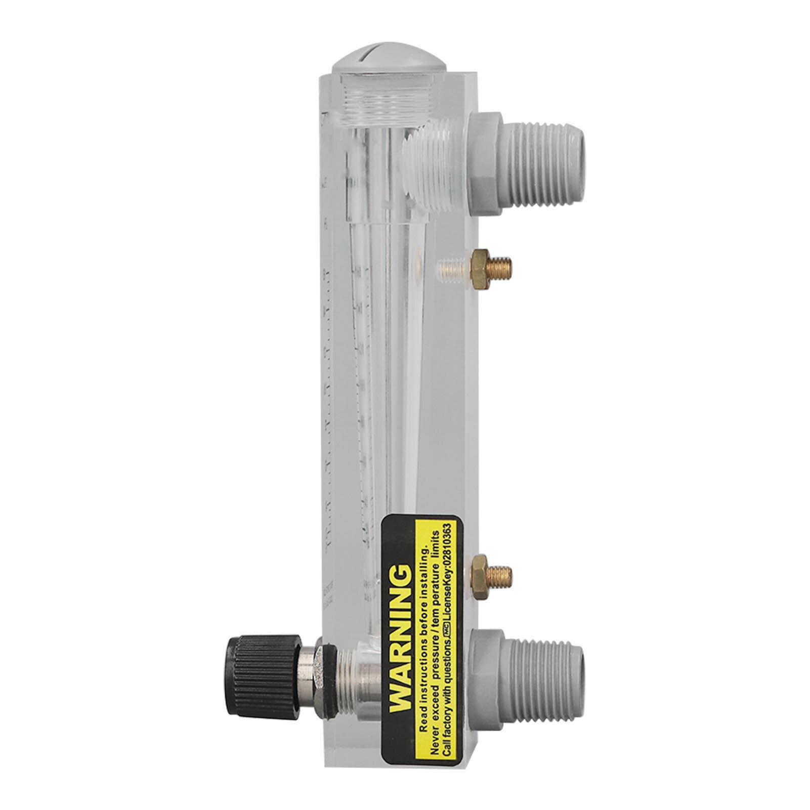 Регулируемый расходомер жидкости 16‑160 л/ч, прозрачный высокоточный расходомер воды, тип панели