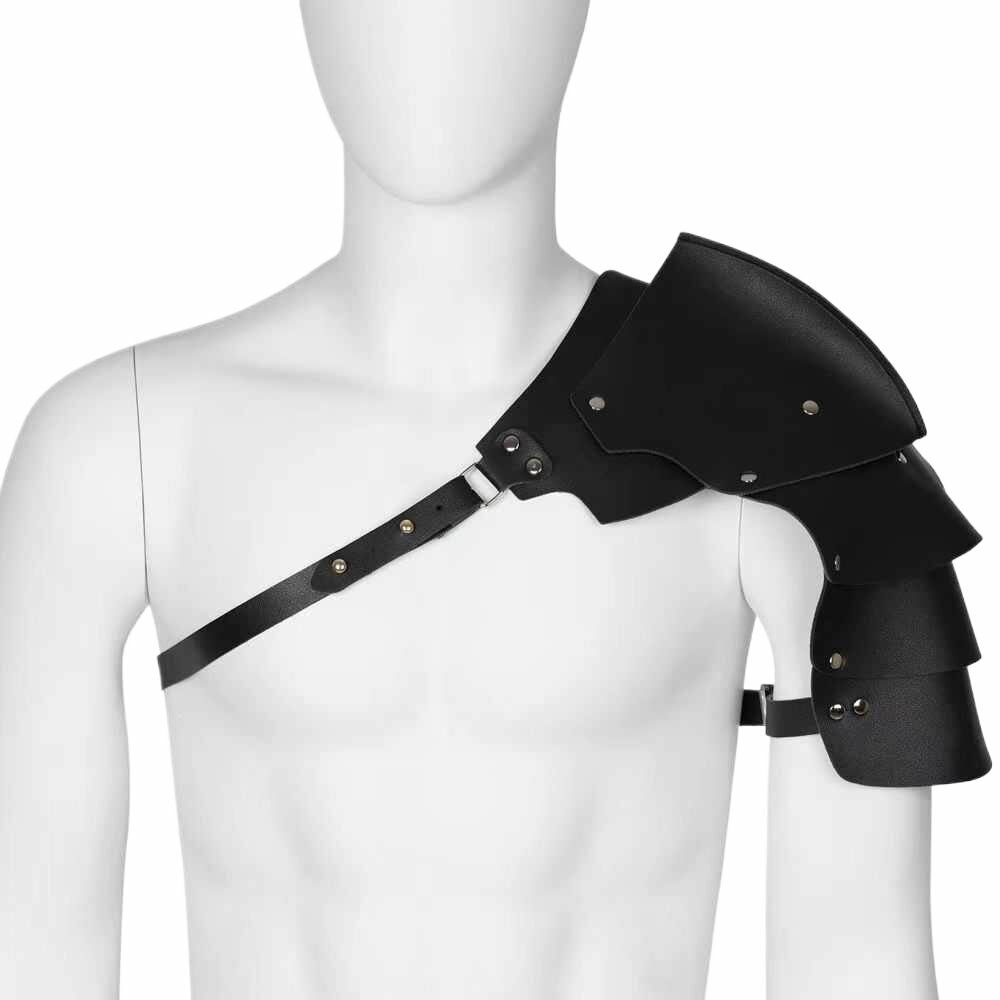 Наплечники доспехов из искусственной кожи, средневековая самурайская наплечная броня, защитное снаряжение для косплея