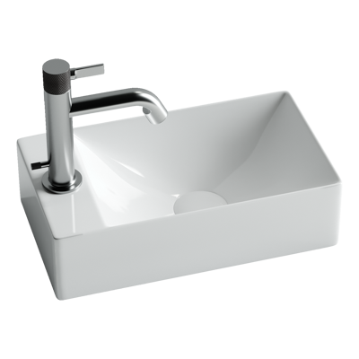 Умывальник подвесной прямоугольный (отверстие под смеситель L) Element 375x215x100мм