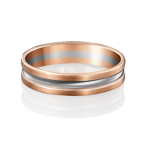 Кольцо, комбинированное золото, 585 проба