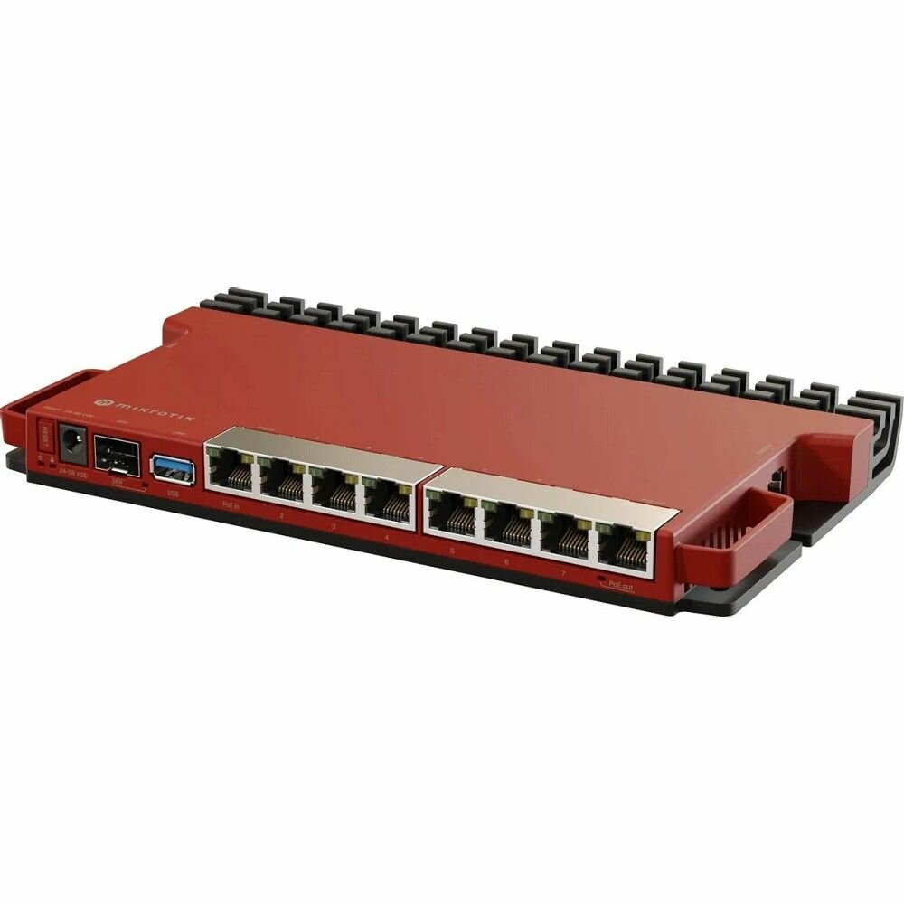 Mikrotik Сетевое оборудование L009UiGS - RM Маршрутизатор, 8 1Gbit, 1 SFP 2.5Gbit вилка US