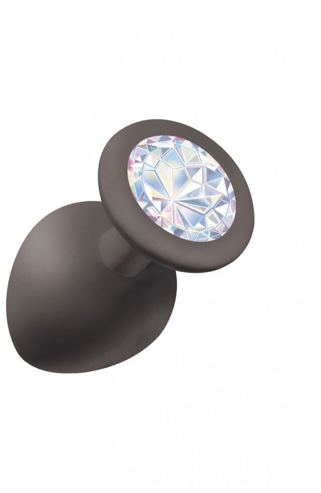Анальная пробка Lola games Emotions Cutie Large Black moonstone crystal
