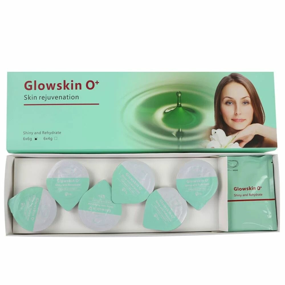 Набор для аппаратной карбокситерапии увлажняющий Glowskin O+ Skin rejuvenation shiny and rehydrate