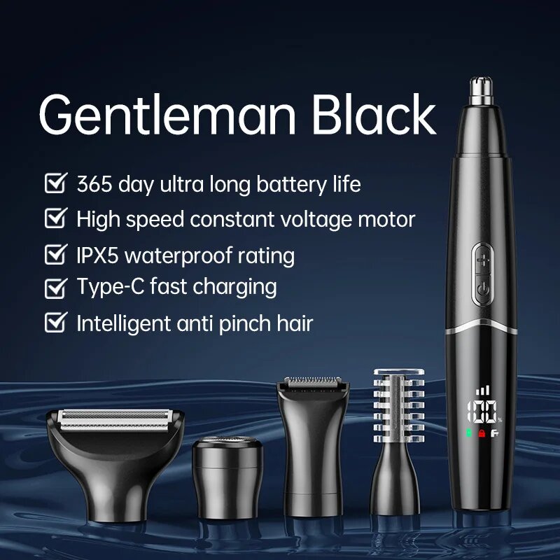 Электрический триммер Xiaomi 5-в-1 для мужчин black