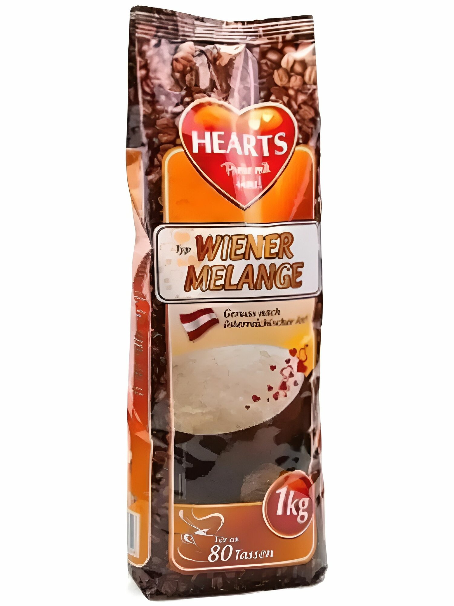 Сухой растворимый капучино HEARTS CAPPUCCINO WIENER MELANGE, 1000 г