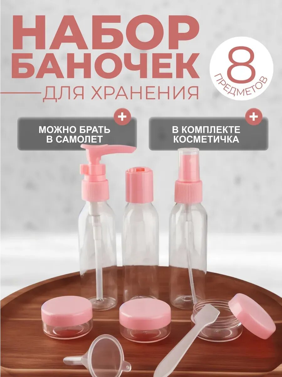 Дорожный набор флаконов с органайзером