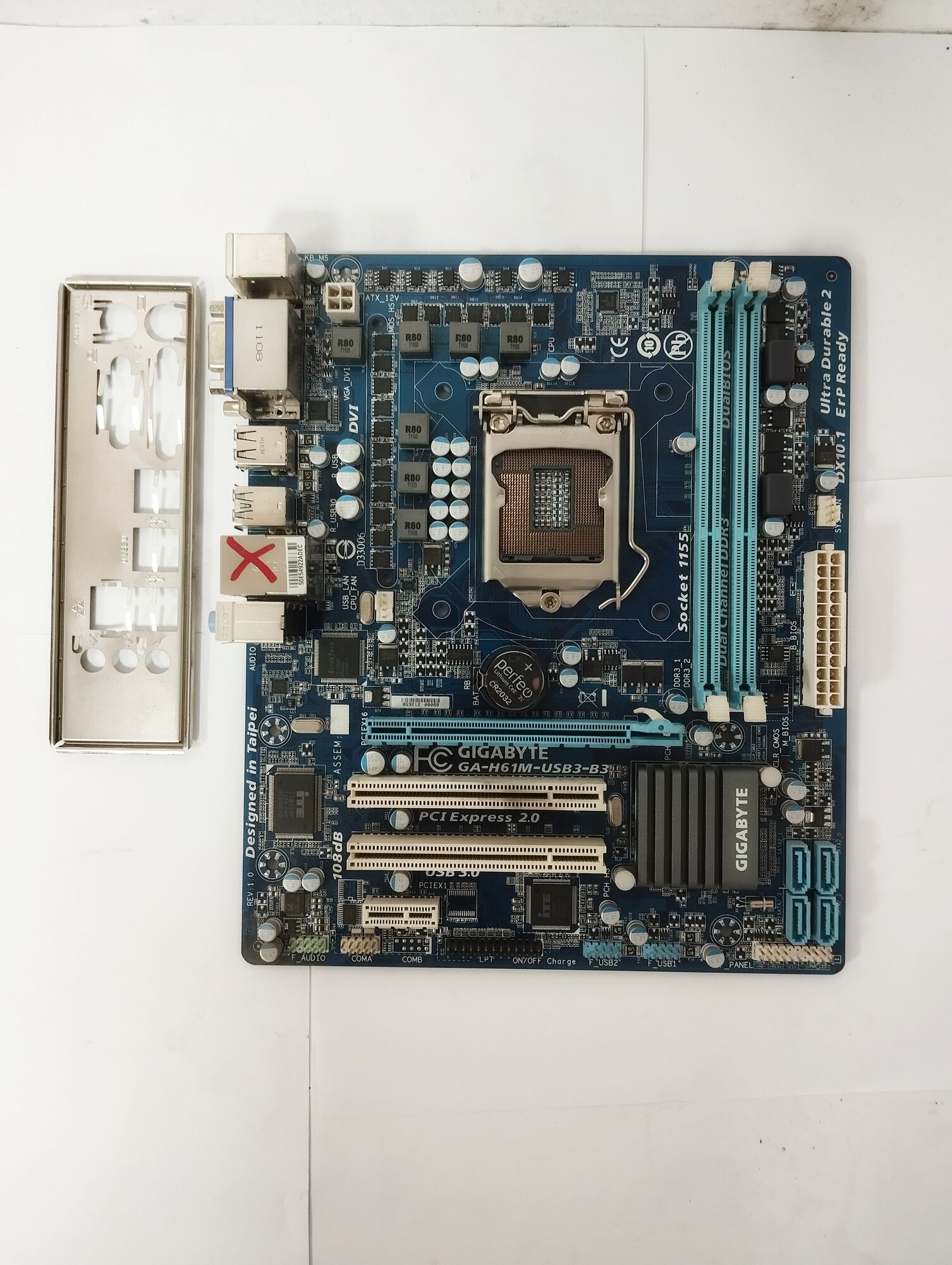 Материнская плата Gigabyte GA-H61M-USB3-B3 LGA1155, 2xDDR3, Micro-ATX