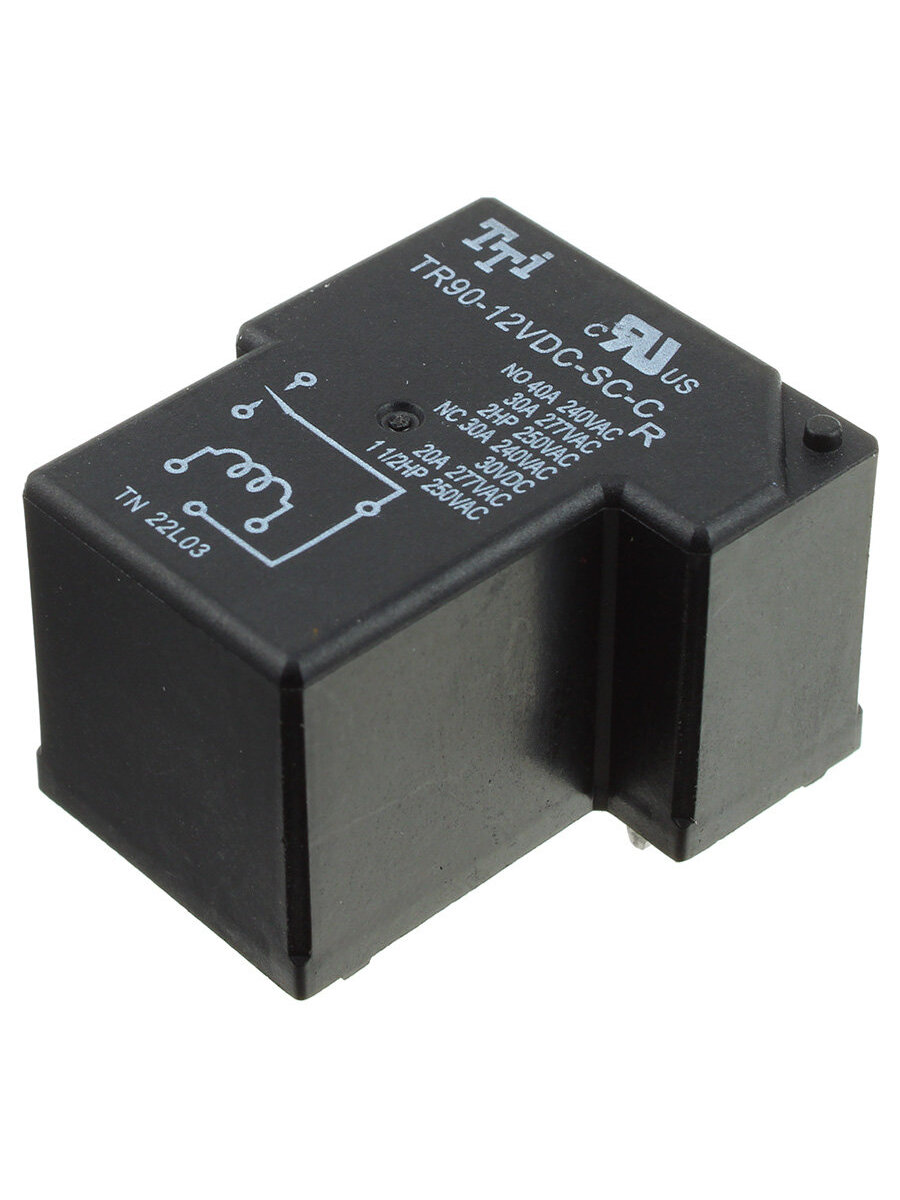Реле 12В, 1 группа 30А 240В AC TTi TR90-12VDC-SC-C R SPDT 1C