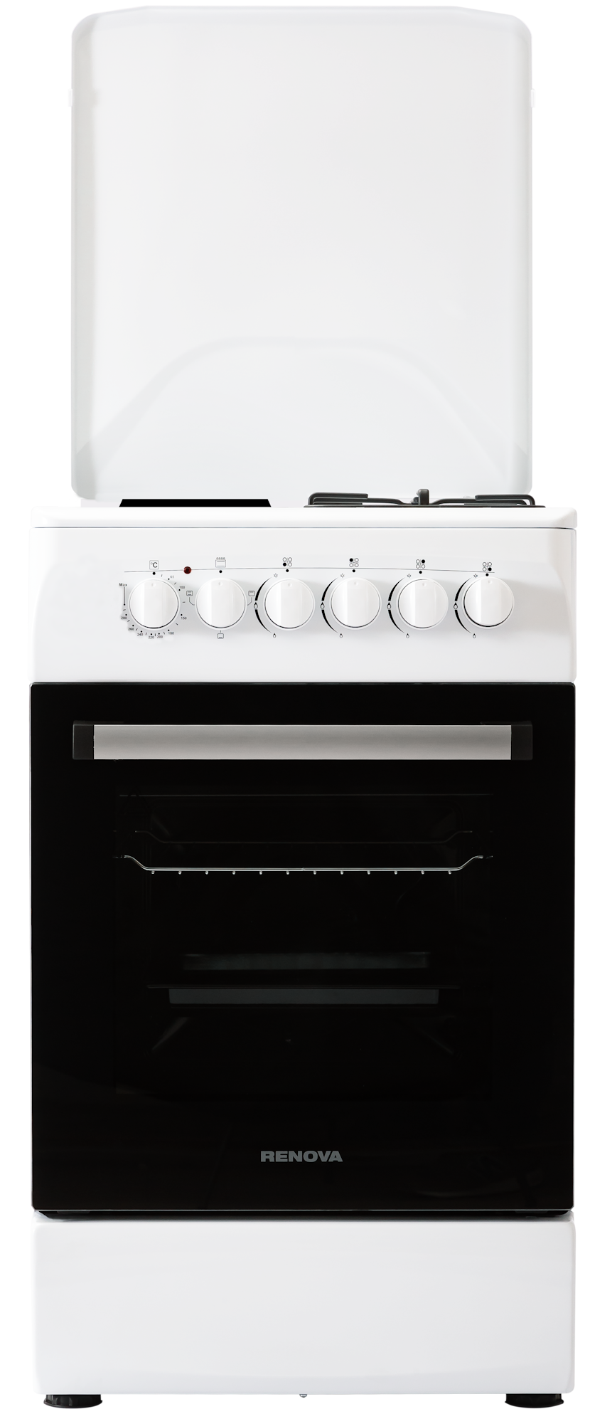 Плита комбинированная RENOVA SK5E-2EW белый, 2 газ. конф.+2 электр. конф.