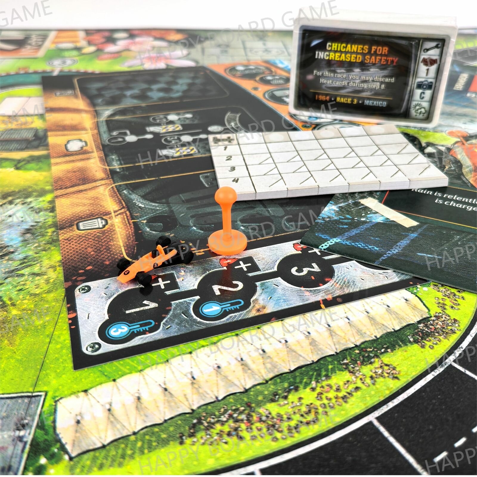 Настольная игра HEAT: Expansion Heavy Rain, Tunnel Vision. Сложная стратегия, Must-Have для фанатов. Идеальный подарок на День Рождения и Рождество.