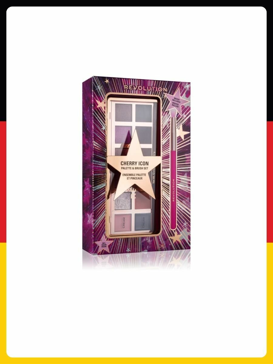 Набор декоративной косметики Makeup Revolution Xmas Cherry Icon Christmas Gift Set for the Eyes