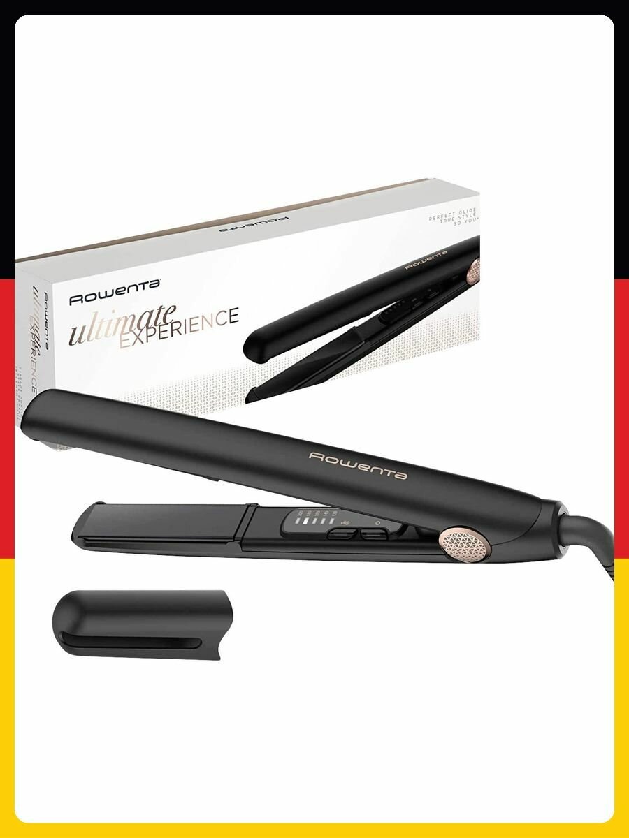 Выпрямитель для волос Rowenta Ultimate Experience, черный