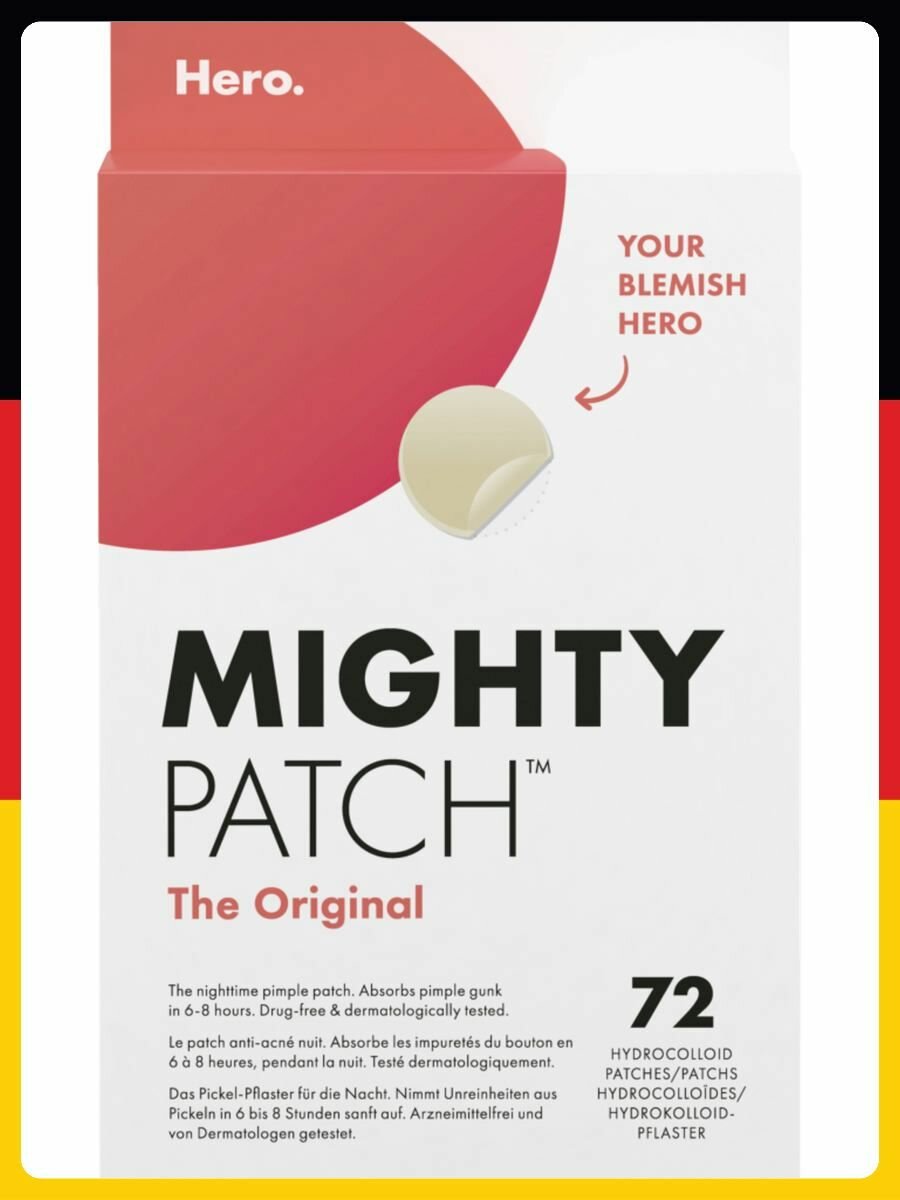 Ночной патч точечного действия Hero Mighty Patch Original Acne Patches, 72 штуки