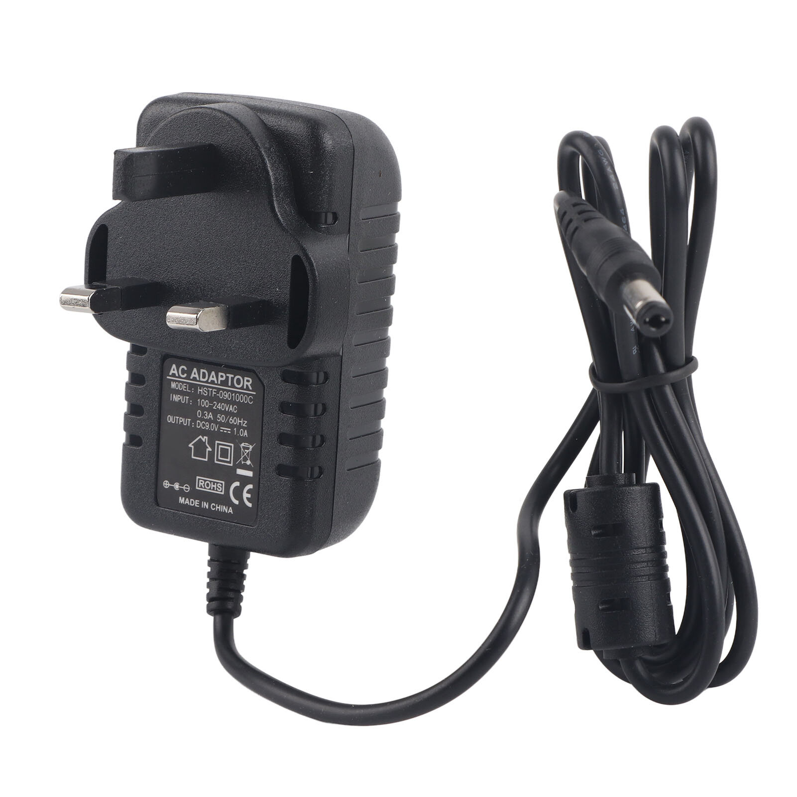 Блок питания для педали эффектов 9 В 1 А для усилителя клавиатуры электрогитары и органа, вилка 100‑240 В (UK)