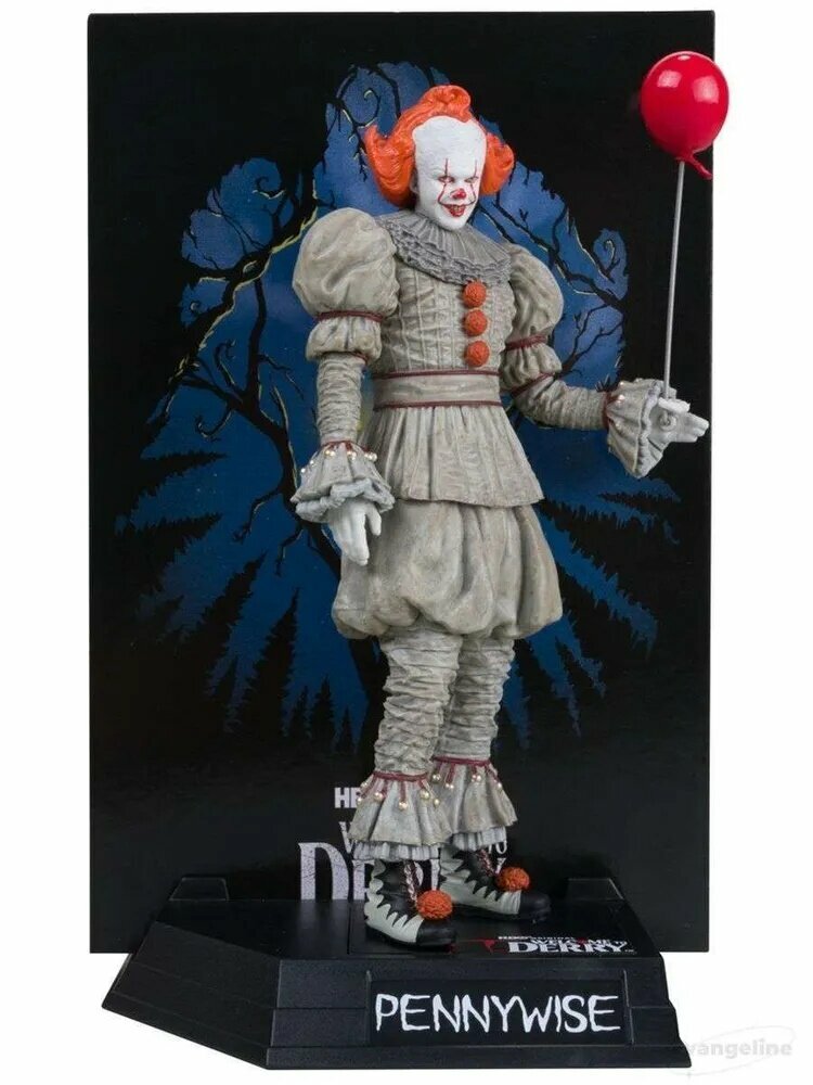 Фигурка Movie Maniacs It: Welcome To Derry Movie - PVC Statue Pennywise (Gold Label) (41368) (15 см)