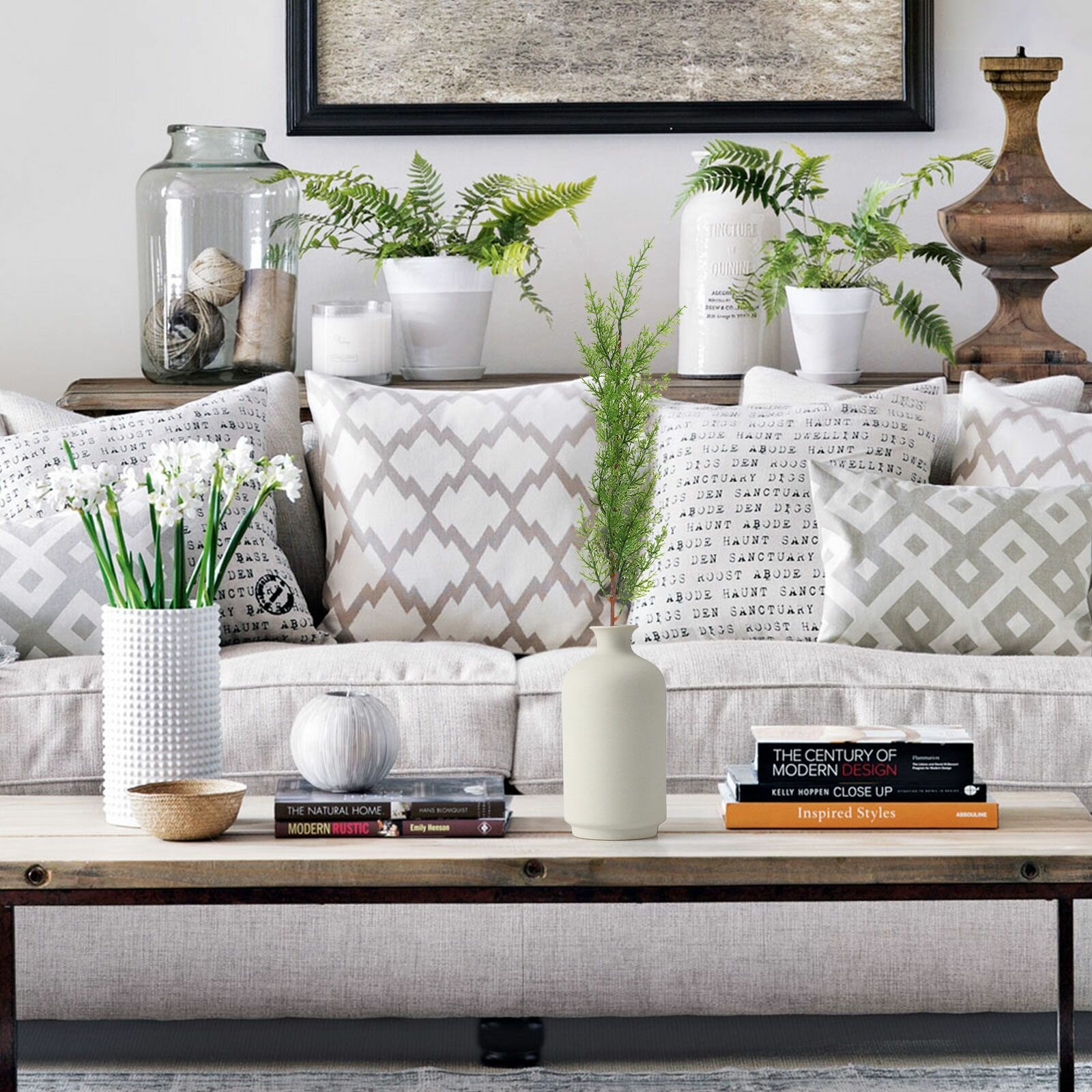 Моделирование ветвей кипариса, листьев, имитация растений для украшения дома