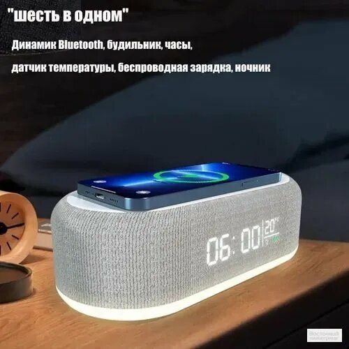 Умная колонка Станция Мини с часами с