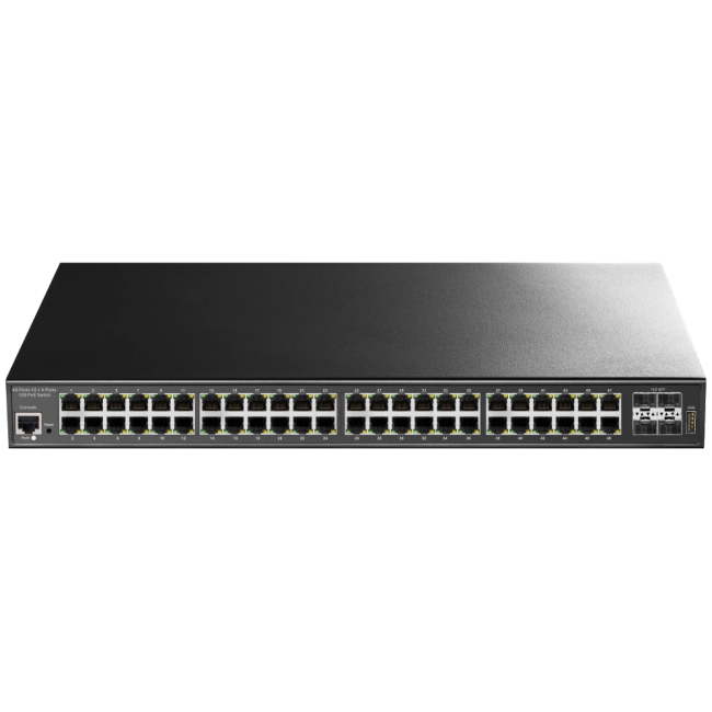 Коммутатор Cudy GS2048PS4-720W / 48-Port Layer 2 Managed Gigabit PoE++ Switch with 4 10G SFP ports 720W