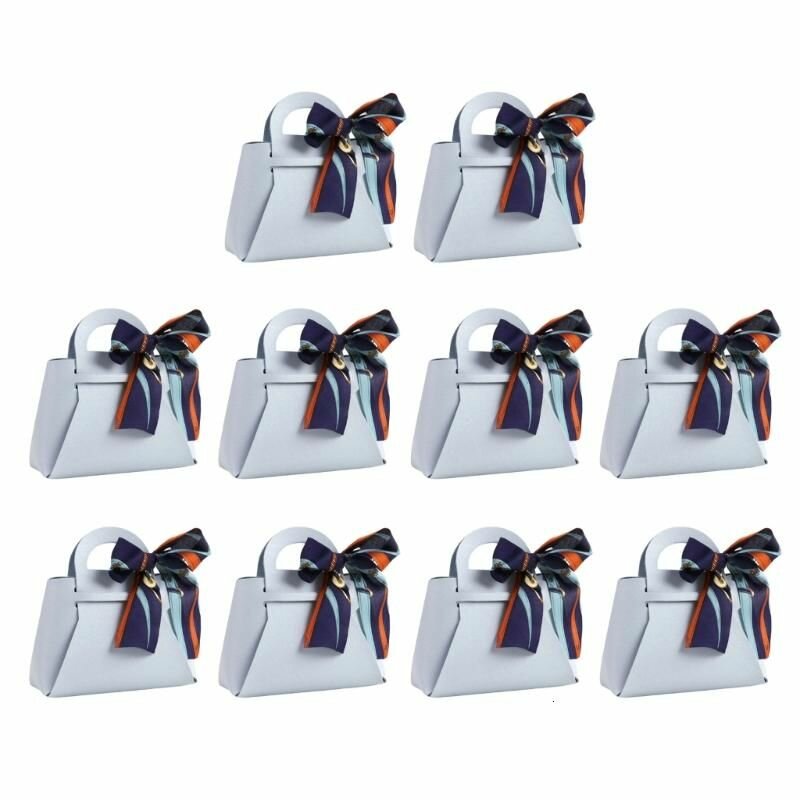 Кожаная коробка для хранения, Светло-голубой