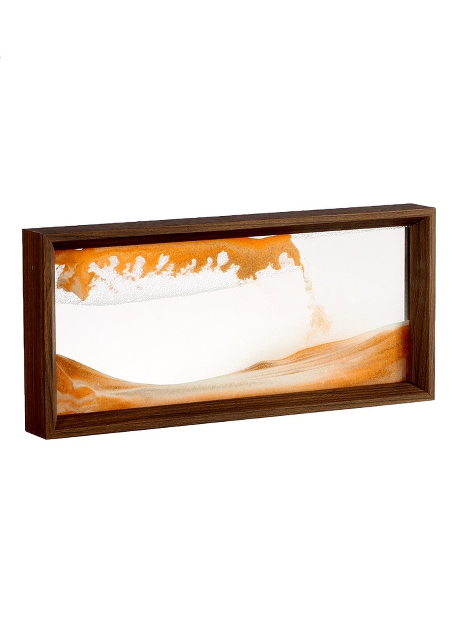 Песочные часы-картина, 17×37 см, антистресс, песок оранжевый