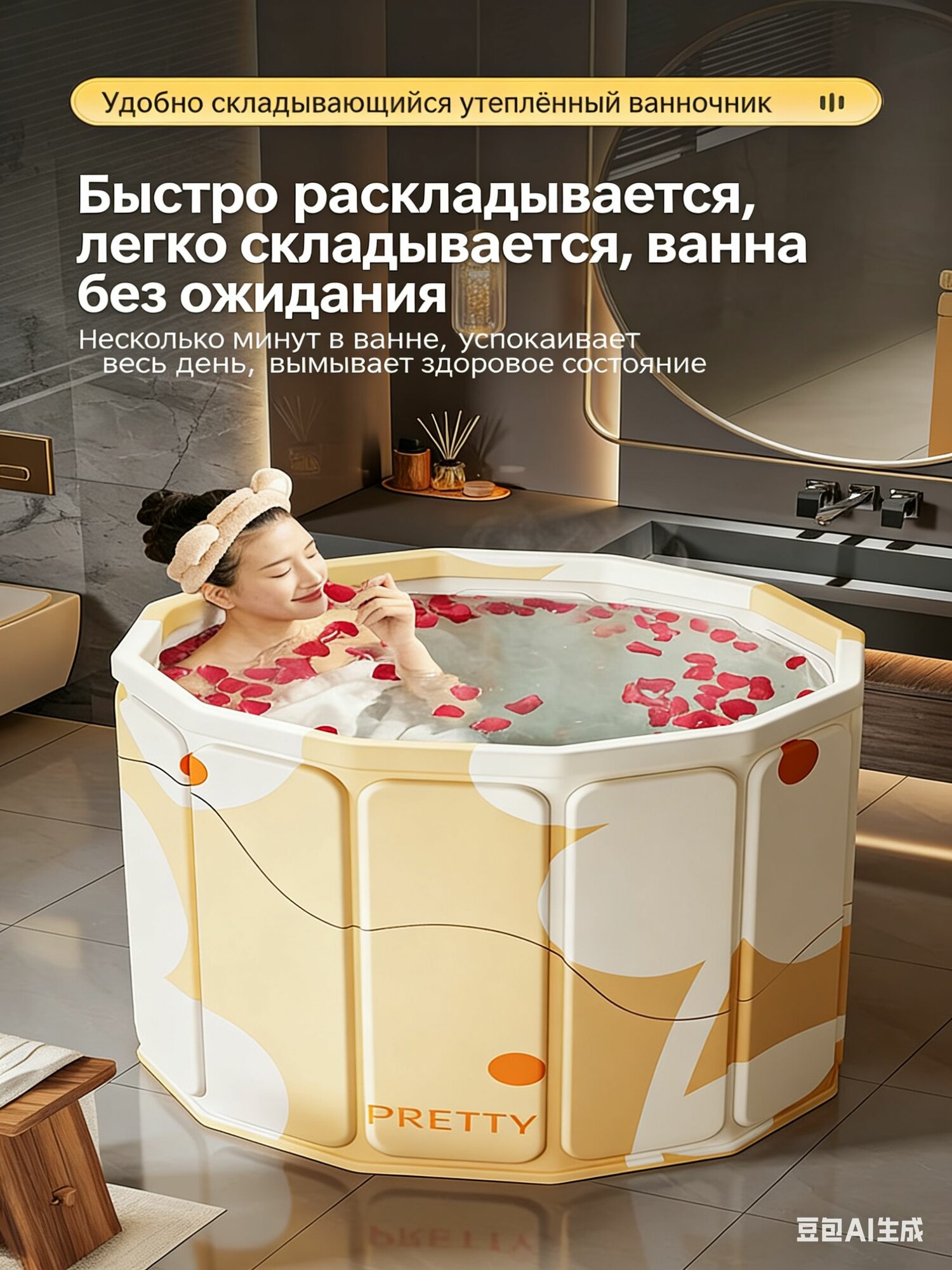 Складная ванна /может использоваться как взрослыми, так и детьми