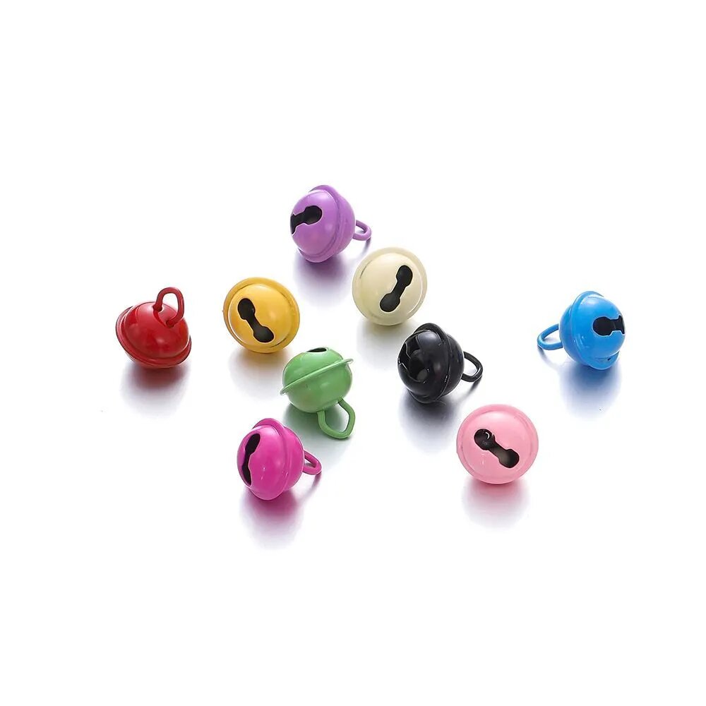 Звонкие бубенчики - колокольчики Цвет разноцветные 14 мм 20 шт