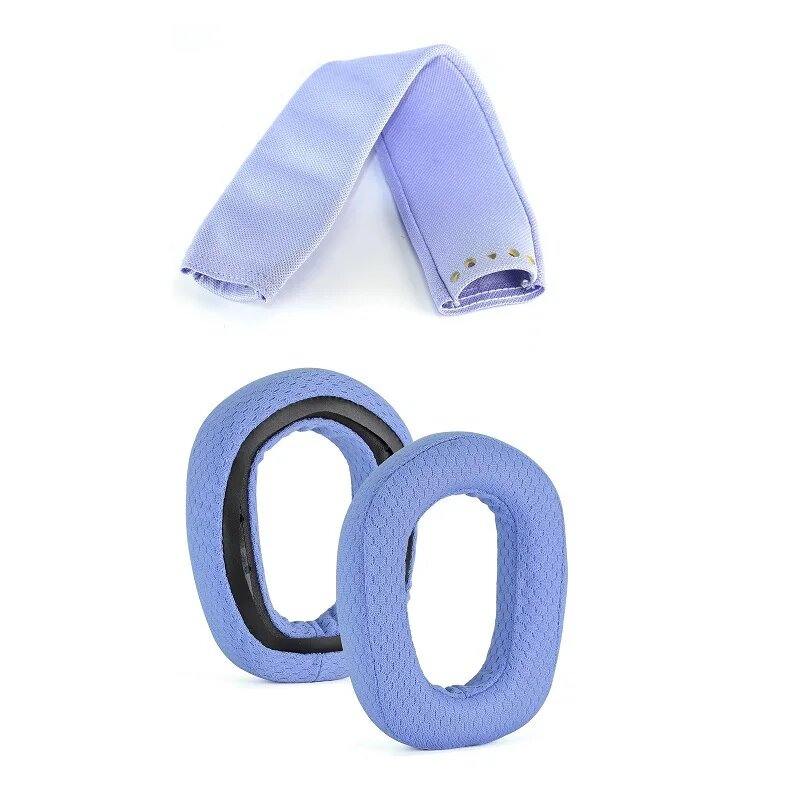 Амбушюры сетчатые для Logitech G435 blue 1 set