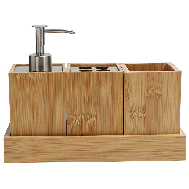 Набор аксессуаров для ванной комнаты VITARTA Bamboo 4 предмета