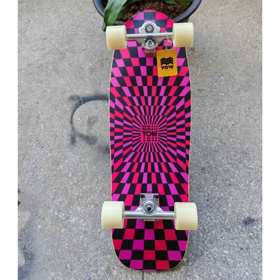 YOW Land Surf скейтборд комплект Розовый, 32.5inch