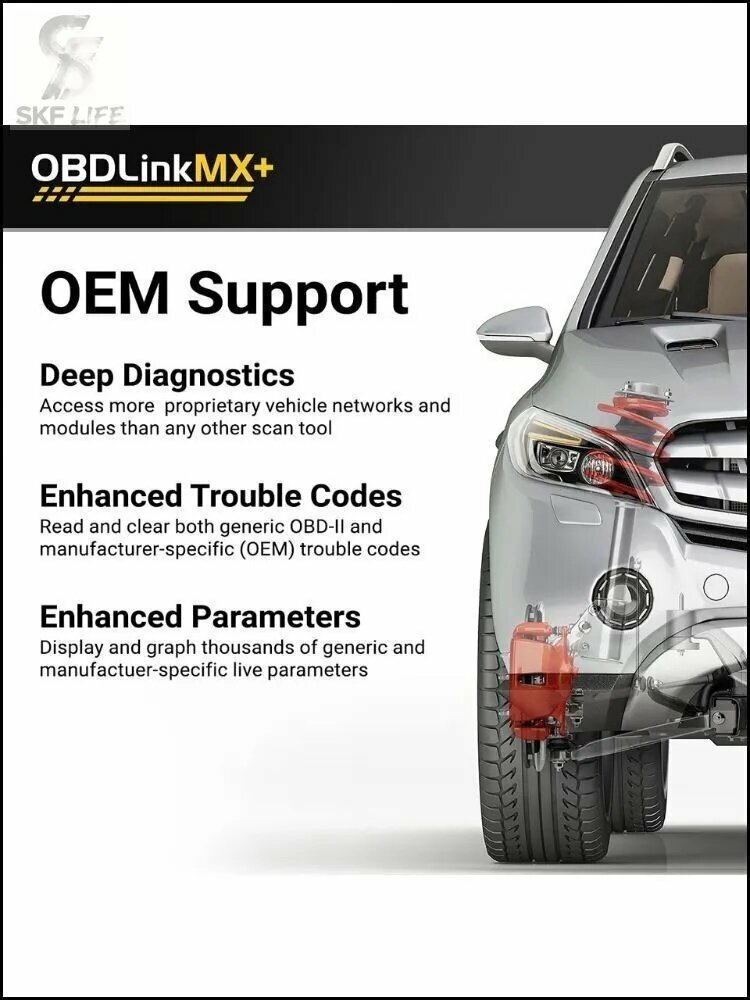 OBDLink MX+ OBD2 Bluetooth-сканер для iPhone, Android и Windows — фото 1
