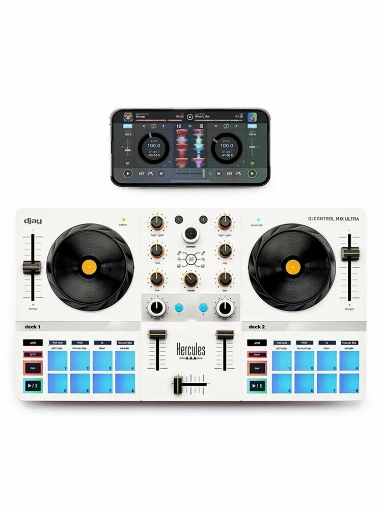 Hercules MIx Ultra-Беспроводной контроллер DJ Bluetooth