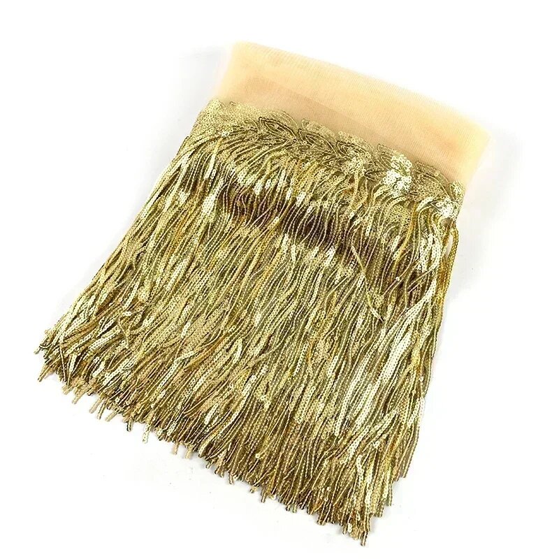 Блестящая бахрома с кисточками, 1Yard, Золотой
