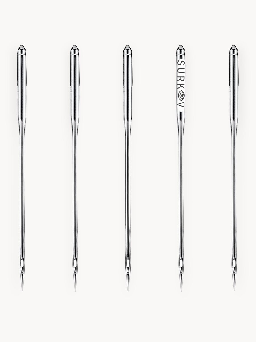 Иглы для швейных машин 50ШТ, Универсальные иглы для любых швейных машин HAX1 65/9, 75/11, 90/14, 100/16, 110/18