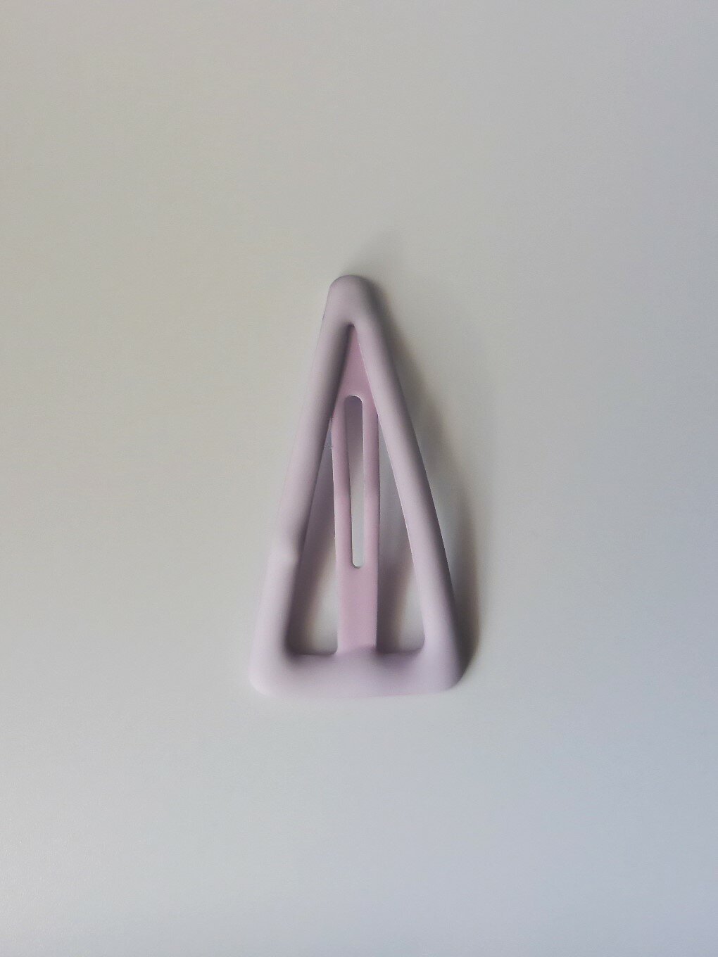 Заколка клик-клак зажим аксессуар для укладки волос треугольный сиреневый