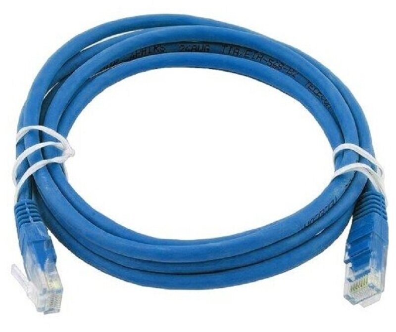 Патч-корд ExeGate UTP-RJ45-RJ45-C6-2M-BL, cat.6, 2м, синий