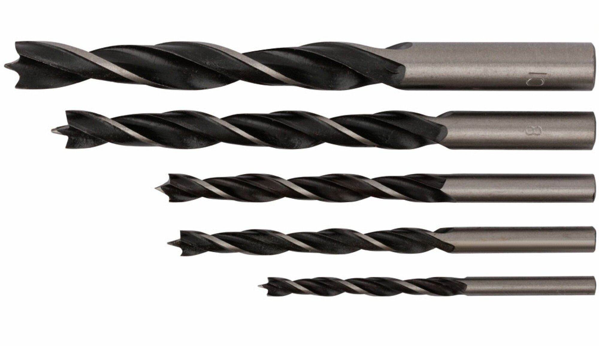 Набор сверл по дереву (5 шт, 4-10 мм) FIT