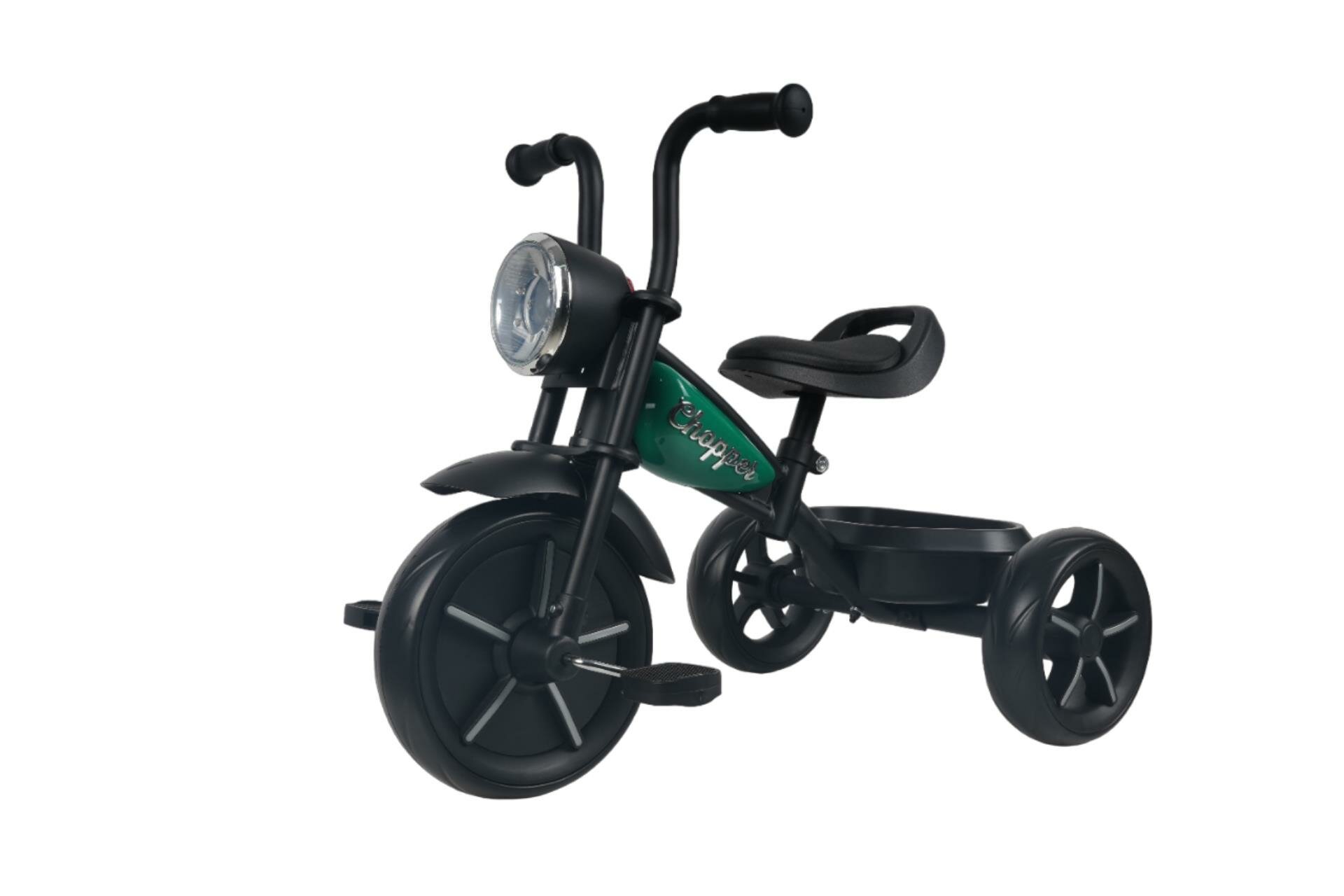 Велосипед Chopper CH2, EVA-колеса, 11/9 дюймов, функционал, цвет зеленый