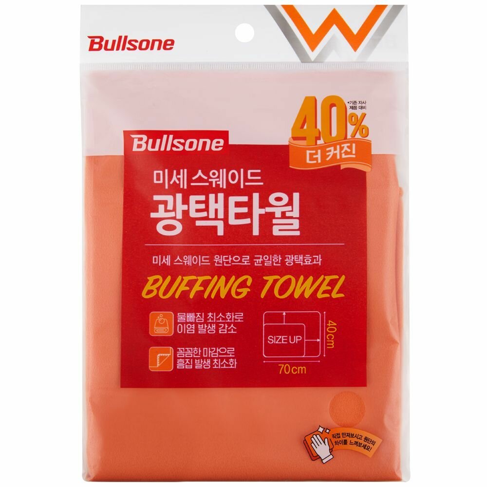 Микрофибра для полировки кузова 40х70 см BULLSONE