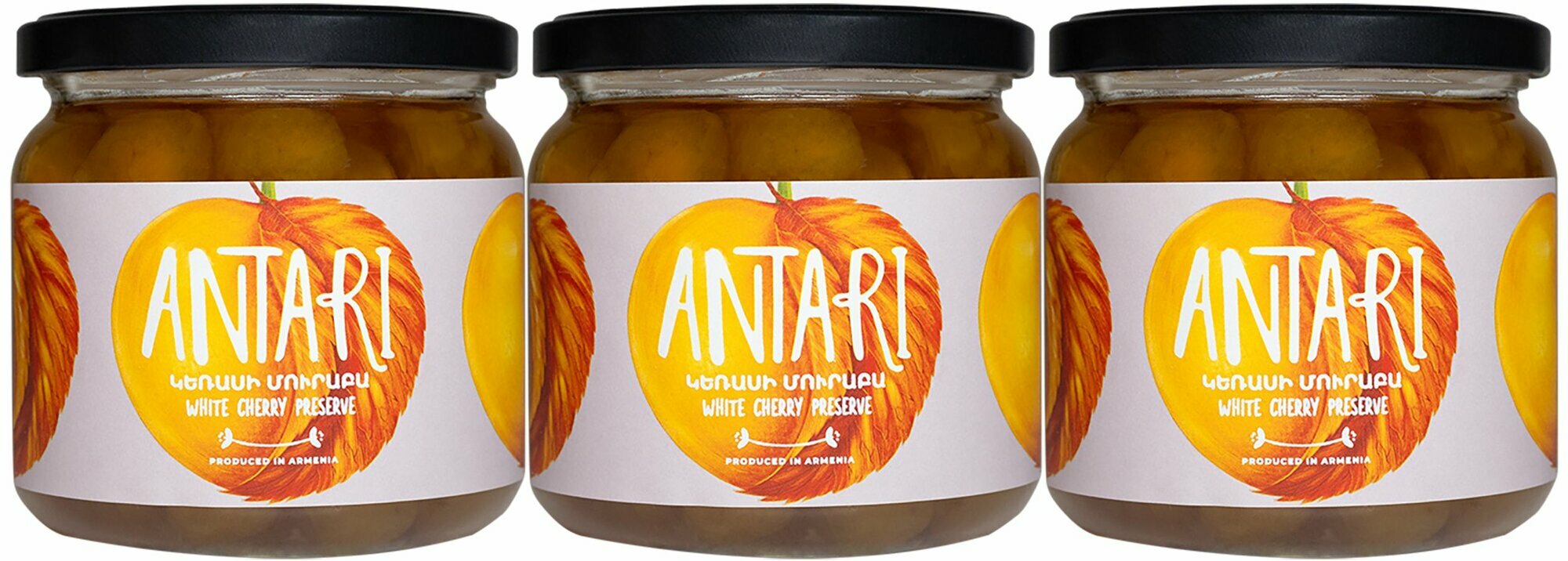 Варенье из белой черешни "от Мартина" (Antari), 440г х 3шт