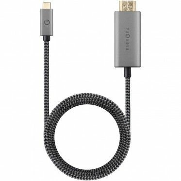 Кабель EnergEA FibraTough, USB-C to HDMI CABLE 4K@60HZ 2M. черный (BLACK)