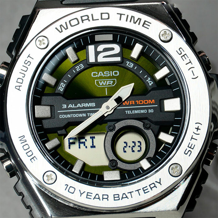 Наручные часы CASIO Collection, серебряный, черный — фото 1
