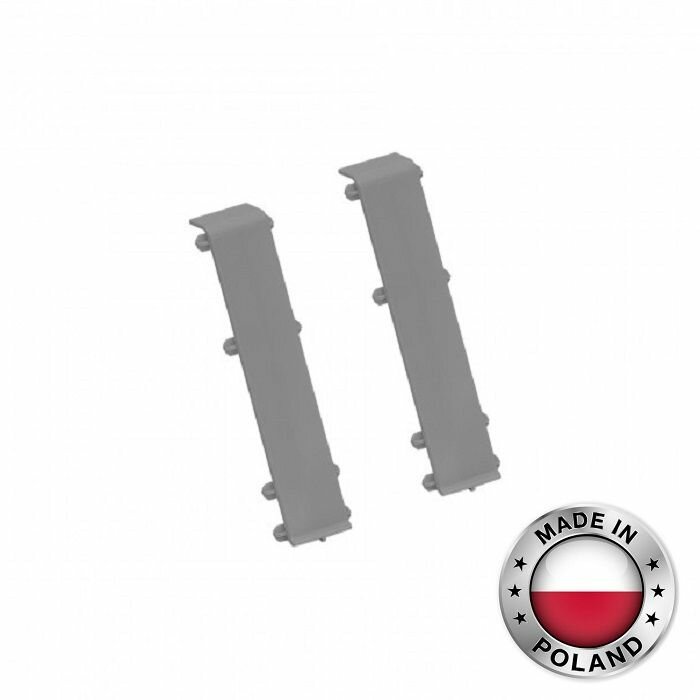 Соединитель для напольного плинтуса Cezar, Серый матовый, 088 , 10 шт