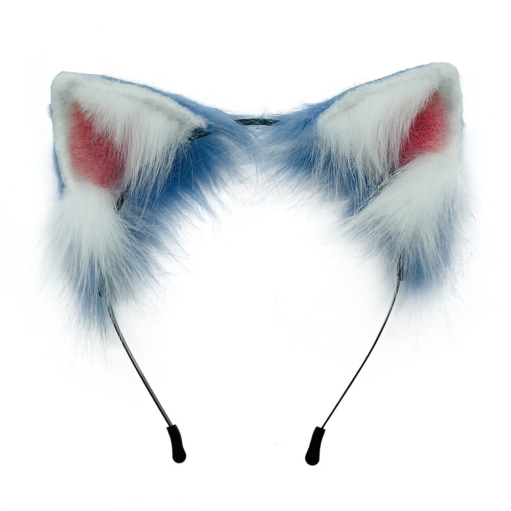 2026 One Piece Дропшиппинг Реалистичные плюшевые головные уборы с ушками животных, кошачьи уши, кошачий хвост, набор для косплея, повязка на голову, аксессуары интернет-знаменитостей