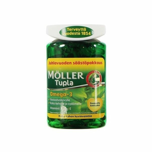 Рыбий жир в капсулах MOLLER TUPLA OMEGA 3 150 ШТ