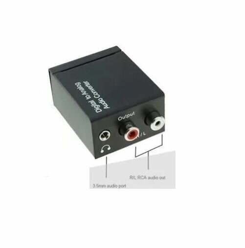 Аудио конвертер Digital analog, из toslink в 3,5+RL, оптический