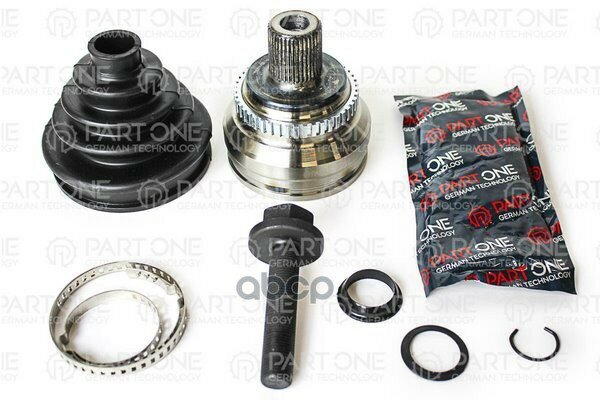 ШРУС наружный с кольцом ABS 38x59.5x30 ABS:45T AUDI: 100 С И без ABS 12.90-7.94, A6 6.94- PART-ONE арт. 1CV012