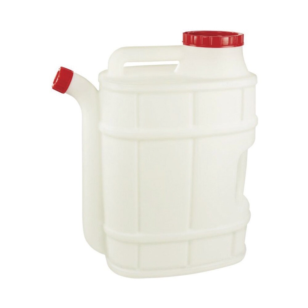 Канистра пласт. "бочонок" 20 л со сливом "Альтернатива" М1282, вертикальная М1282