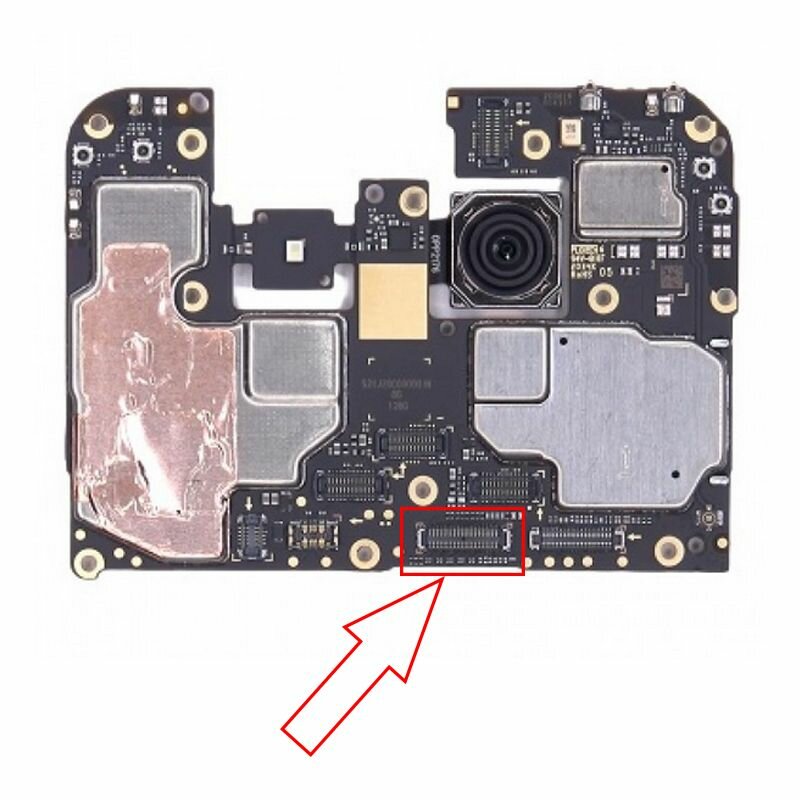 Коннектор дисплея для Xiaomi Poco X3 NFC / X3 Pro на плату 40Pin